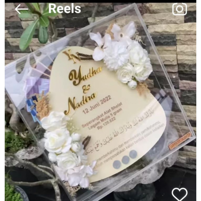 Jual Box Serbaguna Top Sliding 20 x 30 x 6 cm Box Mahar Pernikahan ...