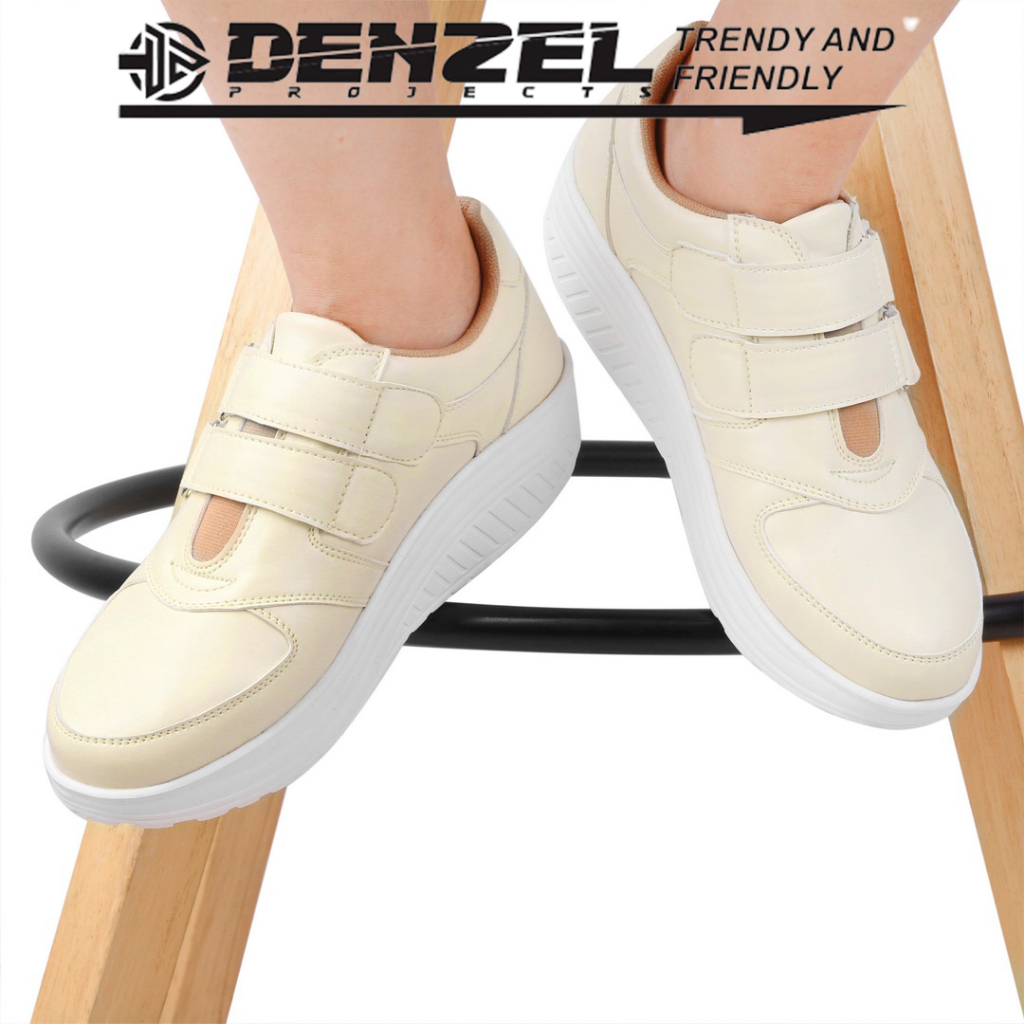 Jual DENZEL DZ 041 Sepatu Sneakers Wanita Premium Cream | Shopee Indonesia