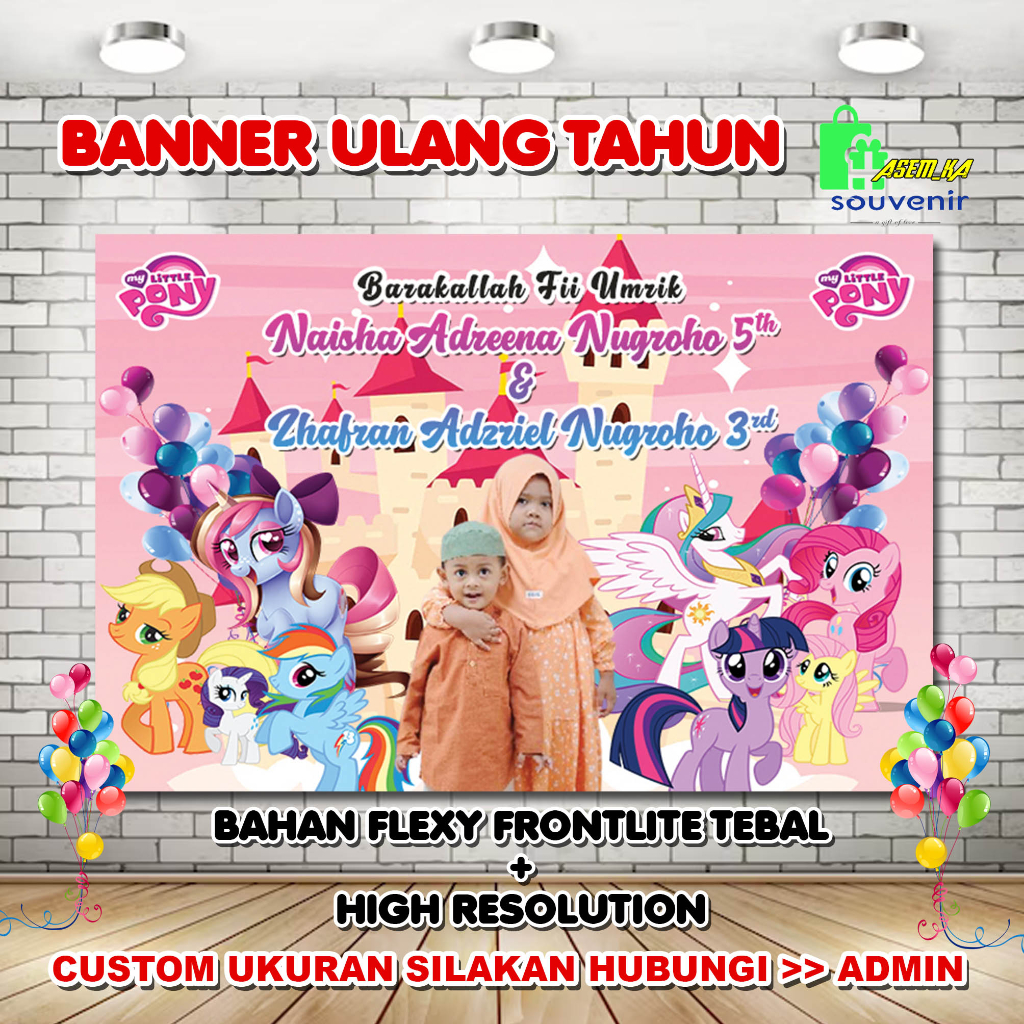 Jual BACKDROP SPANDUK BANNER ULTAH ANAK CUSTOM NAMA 1 HARI JADI ...