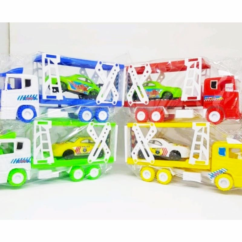 Jual ( JI ) Mobil Mainan Anak Truk Angkut Mobil Isi 1dan 2 Sedan - ST ...