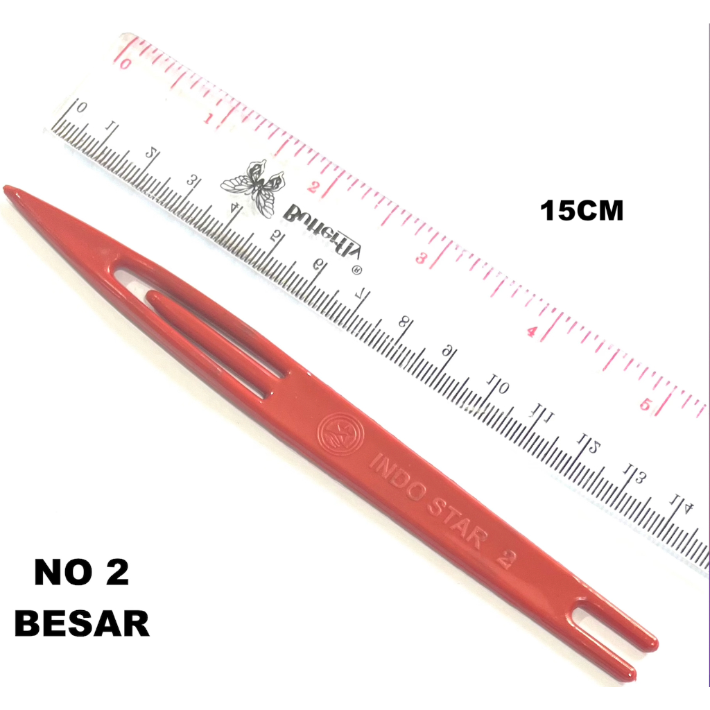 Jual COBAN JARUM JAHIT JALA/JARING BAHAN PLASTIK no1.2.3.4 warna kuning ...