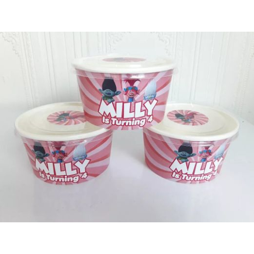 Jual rice bowl trolls / wadah nasi trolls / rice bowl custom trolls ...