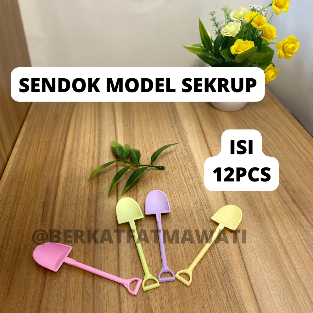 Jual SENDOK MODEL SEKRUP ISI 12PCS/ SENDOK MAKAN DAN KUE | Shopee Indonesia