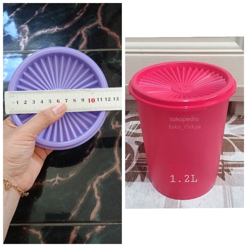 Jual Tutup toples deco canister 1,2L 1,9L 2,8L 4L Tupperware | Shopee ...