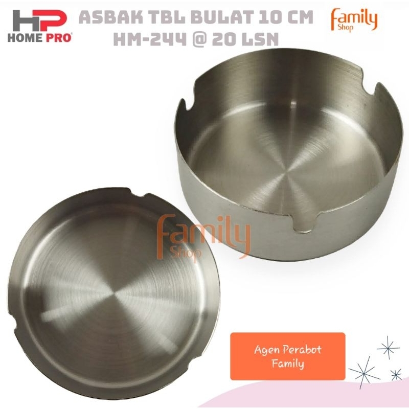 Jual Asbak Bulat Stainless Steel Tebal 10 cm | Asbak Rokok Tebal 10cm ...