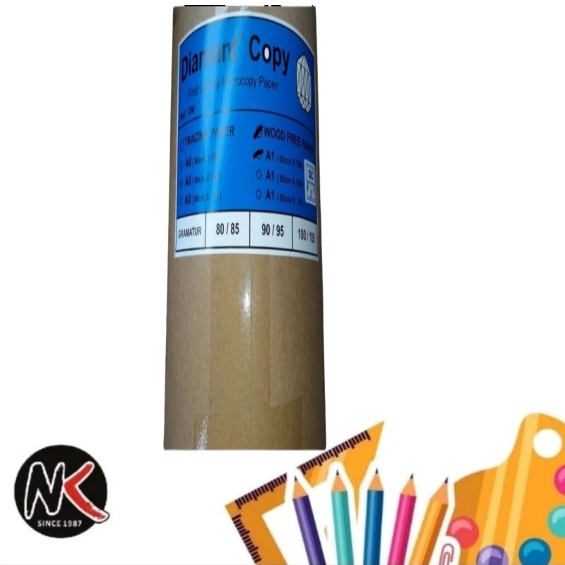 Jual Kertas Hvs 80/85 Gr A1 50 meter | Shopee Indonesia