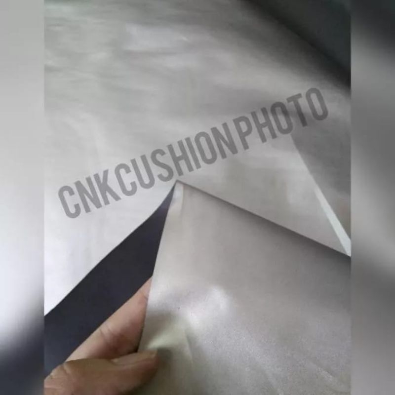 Jual BAHAN KAIN PARASIT WP JAS HUJAN WATERPROOF SILVER BLACK LEBAR 1.5m ...