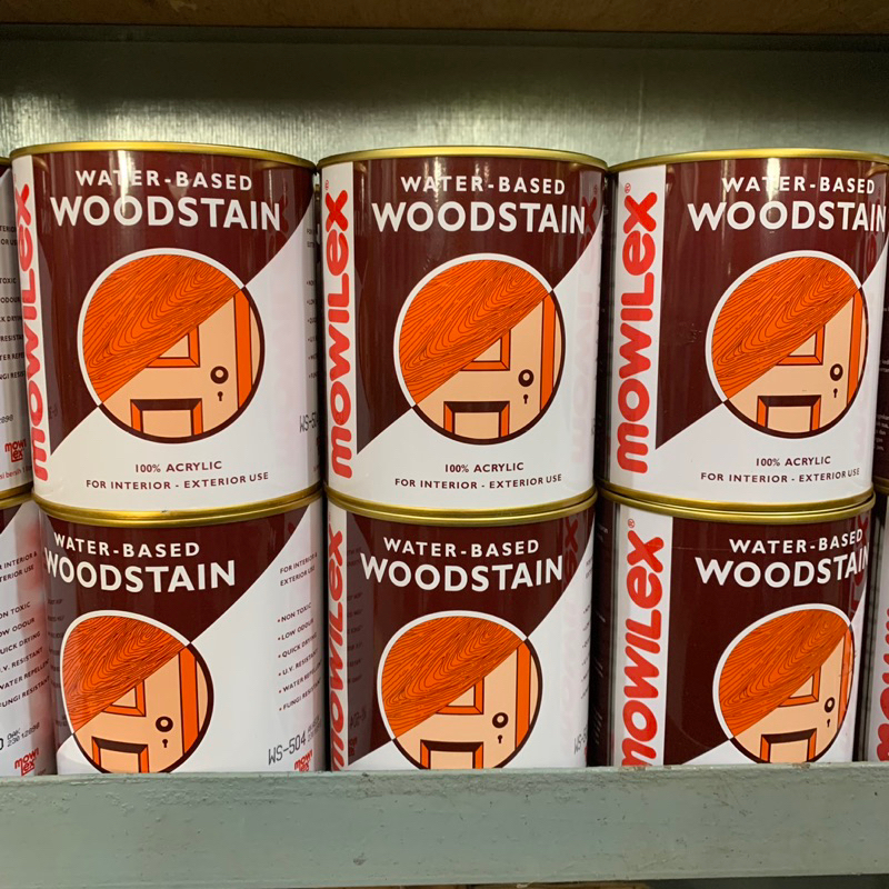 Jual Mowilex Woodstain Waterbased Cat Pelapis Kayu Premium 1 L Politur ...