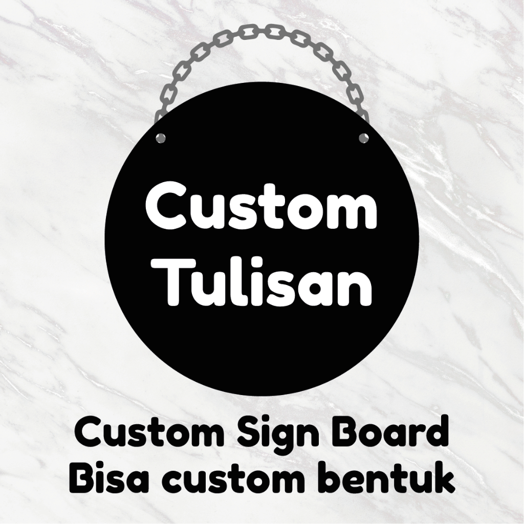 Jual Custom Sign Board Acrylic UV Print | Shopee Indonesia