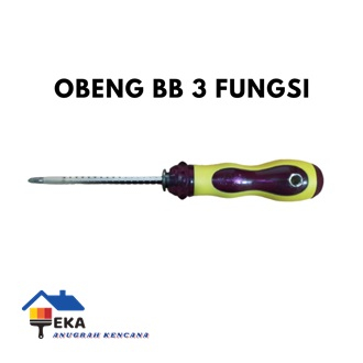 Jual Obeng Min Plus 3 in 1 Obeng Bolak Balik MODEL KACANG VEGAS 3 ...