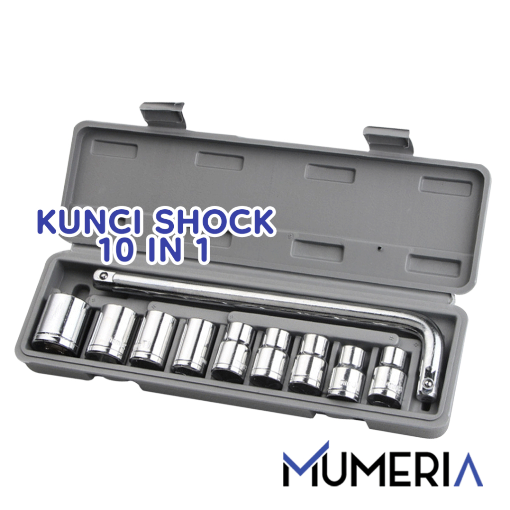 Jual Set Kunci Shock 10 in 1 Lengkap Komplit Obeng Pas Sok Sock Shok ...
