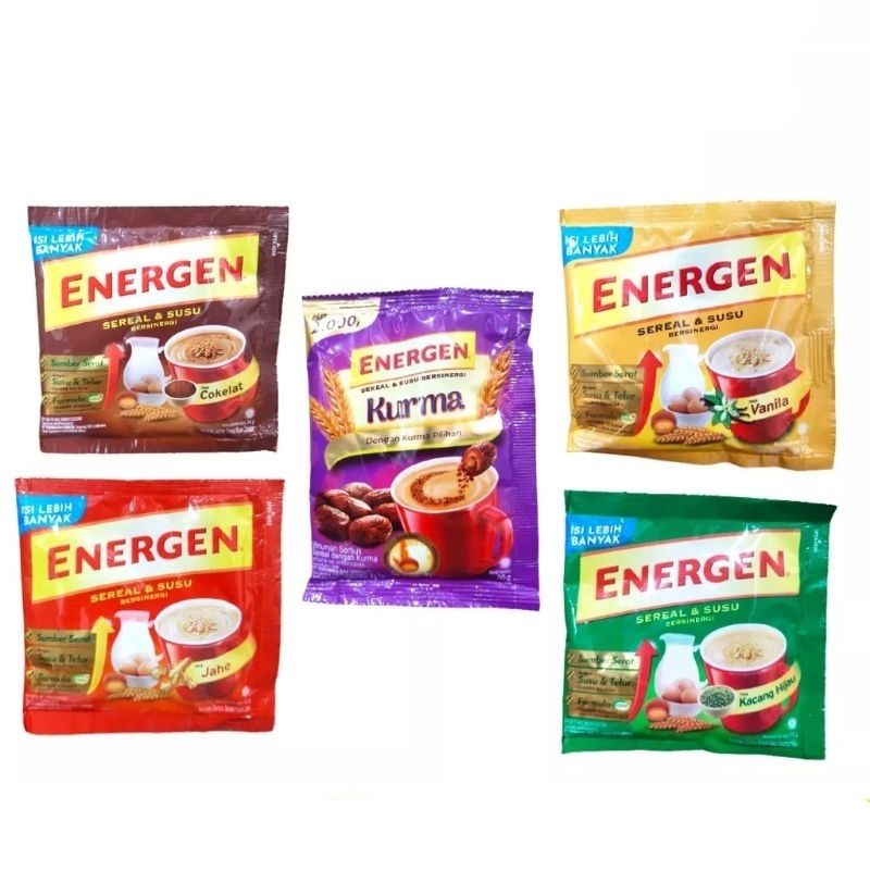 Jual ENERGEN SEREAL & SUSU SACHET KEMASAN LEBIH BESAR ENERGEN BARU ...
