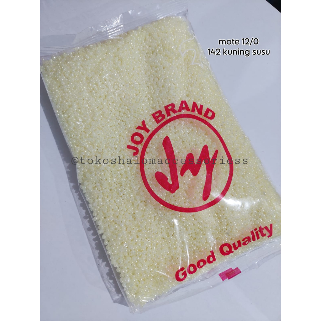 Jual MOTE JOY PASIR 12/0 142 KUNING SUSU / MOTE MANIK PAYET / KERAJINAN ...