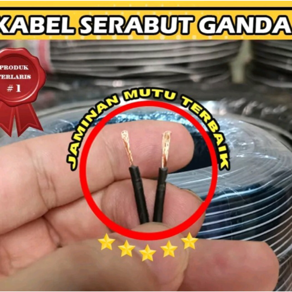 Jual KABEL TWIN ROUND TEMBAGA 2 X 18 DI JUAL PER METER | Shopee Indonesia