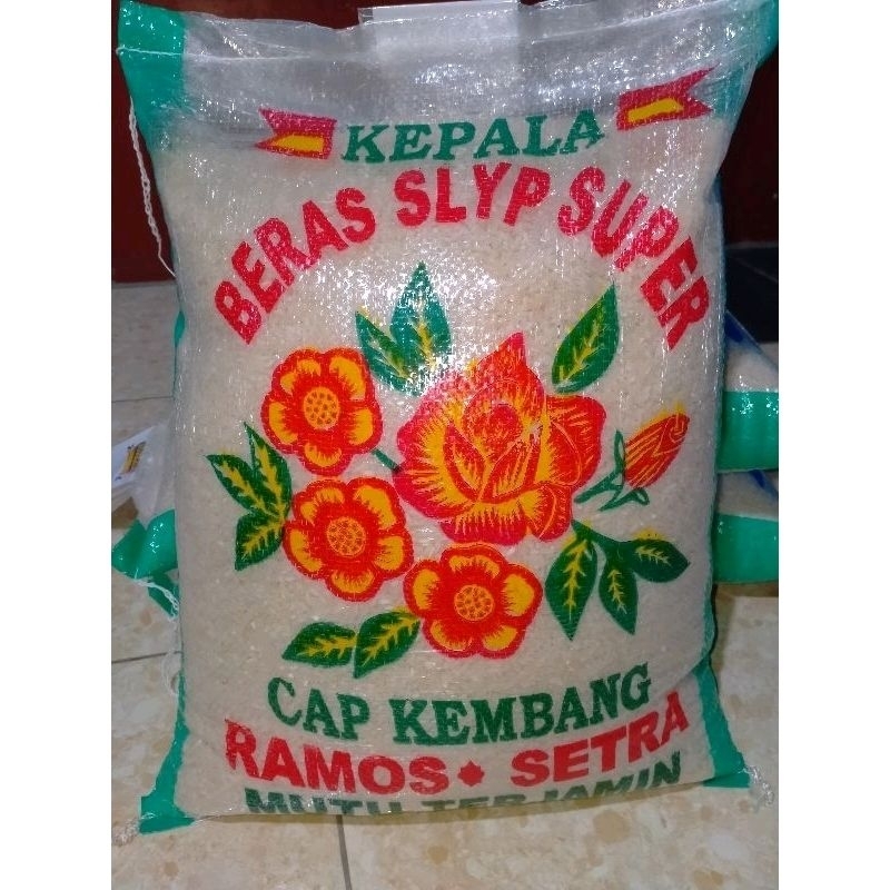 Jual Beras Cap Kembang / Bunga Setra Ramos 10 kg ~ 13,28 Liter | Shopee ...