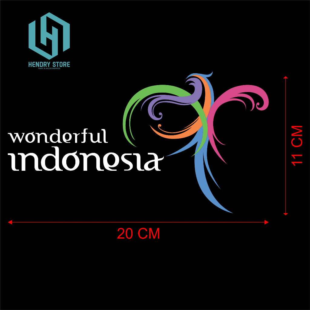 Jual CUTTING STICKER WONDERFUL INDONESIA / PESONA INDONESIA UKURAN ...