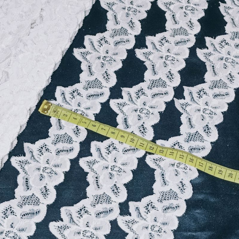 Jual Renda Stretch varian warna motif cantik (Permeter) | Shopee Indonesia