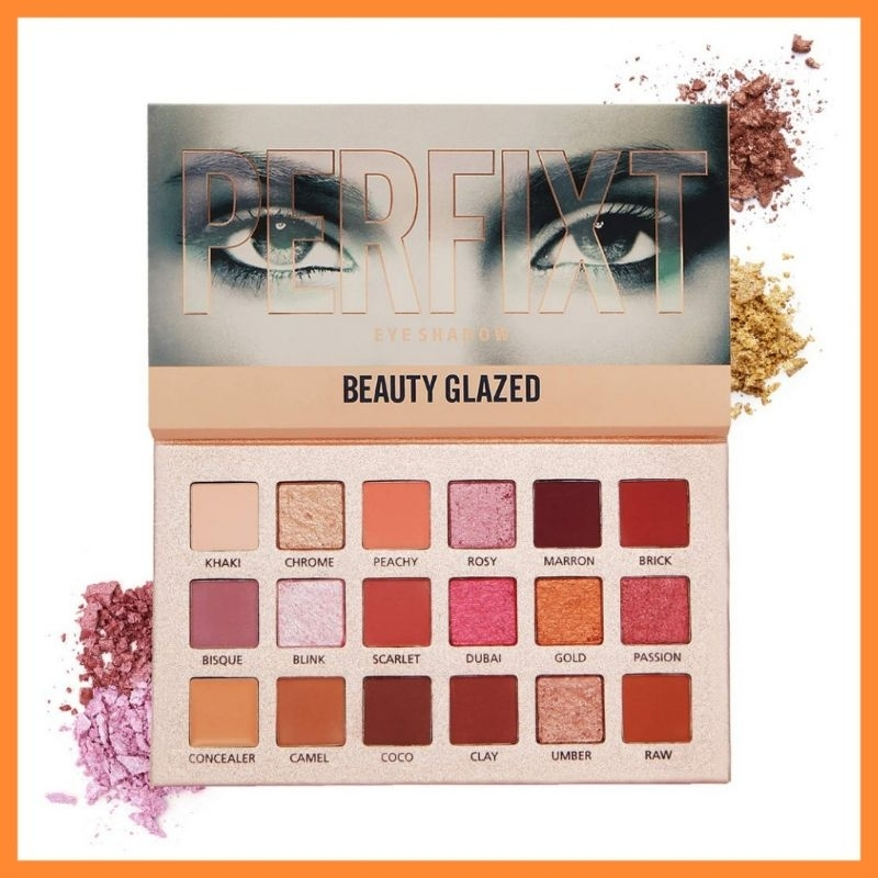 Jual Beauty Glazed Eyeshadow Perfect Mix Beauty Glazed Perfixt 18 Color ...