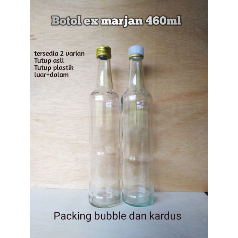 Jual botol marjan 460ml/ botol madu / botol sirup/ botol kaca 460ml ...