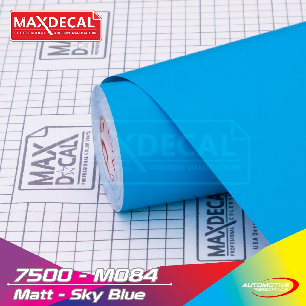 Jual Sticker Maxdecal 7500 M084 Matt Sky Blue permeter | Shopee Indonesia