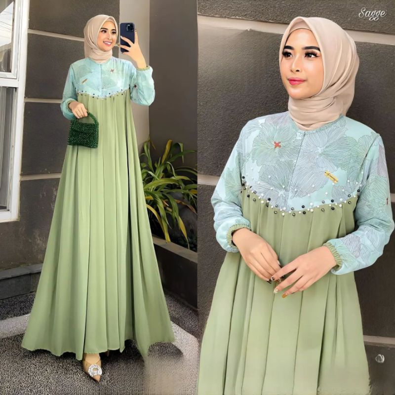 Jual GAMIS CERUTY BABYDOLL MIX CRINKLE AIRFLOW GAMIS MUSLIMAH KEKINIAN ...