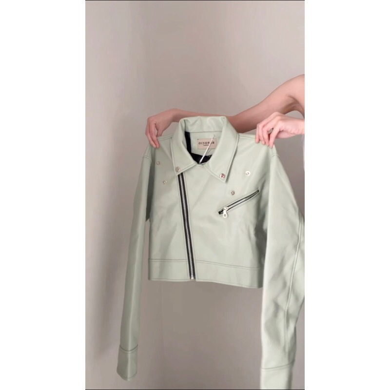 Jual Mint Green Jacket Crop (READY STOCK) | Shopee Indonesia