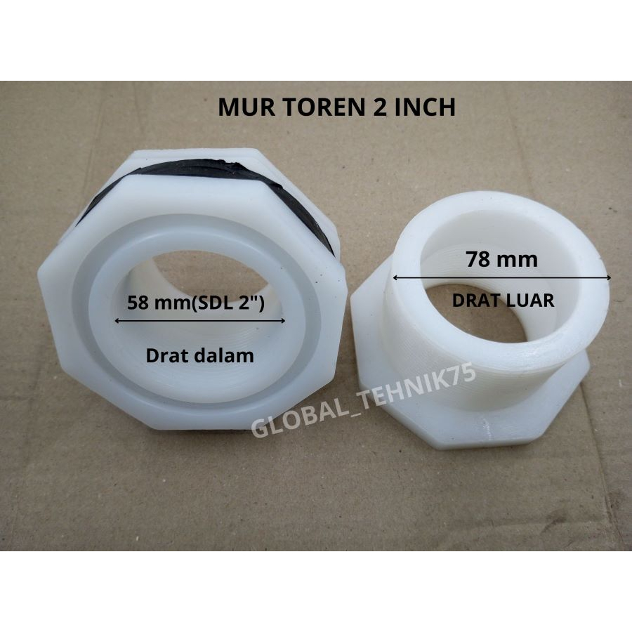 Jual mur toren drat tandon 2 inch | Shopee Indonesia