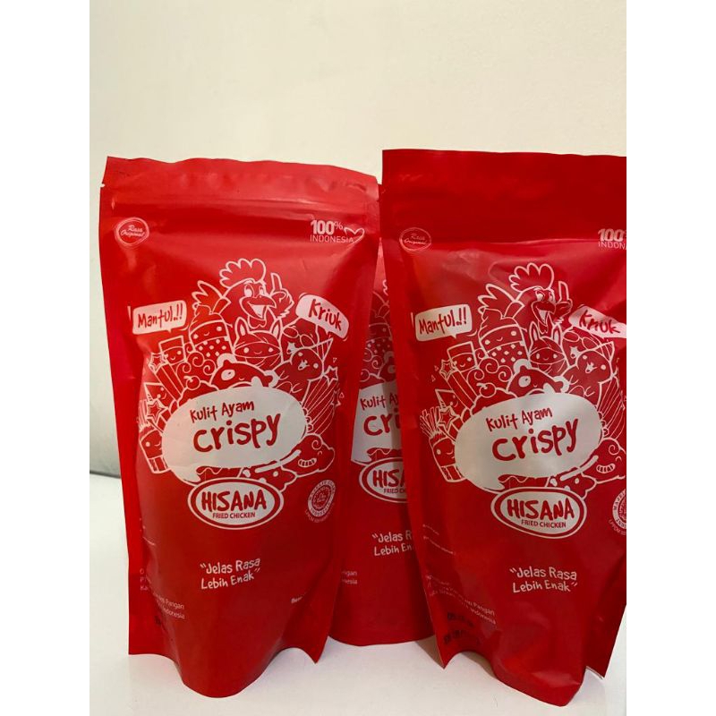 Jual KULIT AYAM CRISPY HISANA 100GR KEMASAN BARU | Shopee Indonesia