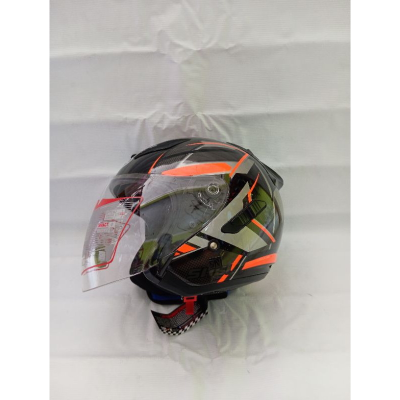 Jual HELM HALF FACE SHELL DOUBLE VISOR DEWASA SNI ORIGINAL , PRIA ...