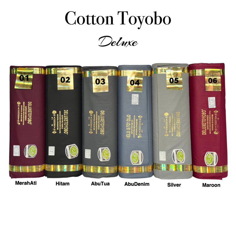 Jual Cotton Toyobo Deluxe Royal Mix/ Bahan Kain Toyobo Deluxe Royal Mix ...