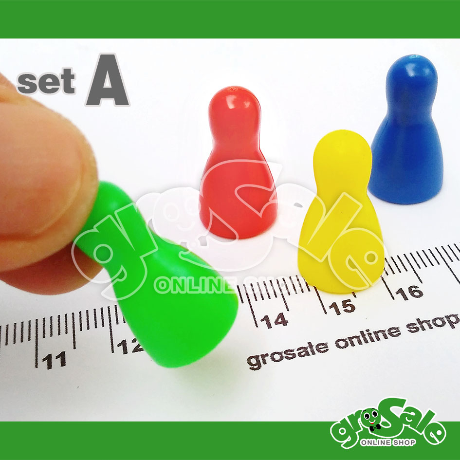 Jual [2 set] 8 pcs Bidak Pion Tumpuk 4 warna Pelengkap Mainan Board Game Monopoli Ular Tangga ...