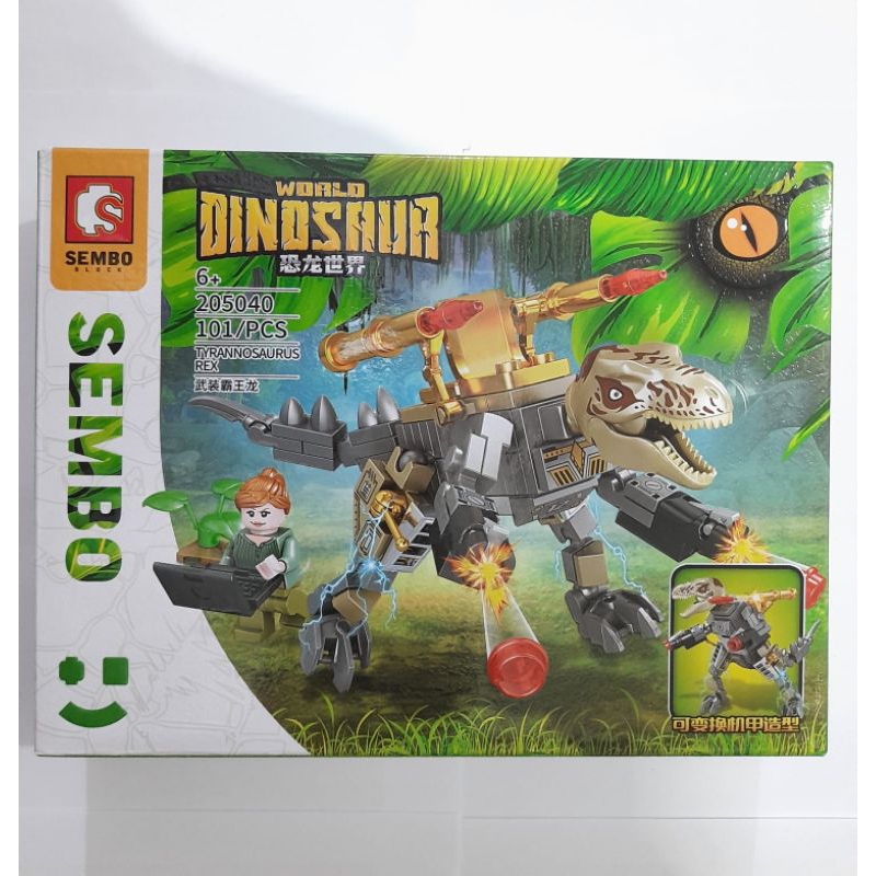 Jual BRICKS DINOSAURUS TREX VELOCIRAPTOR CARNOTAURUS ALLOSAURUS MAINAN ...