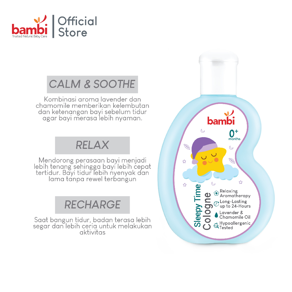 Jual Bambi Baby Cologne 100ml / Parfum minyak wangi anak bayi Morning ...