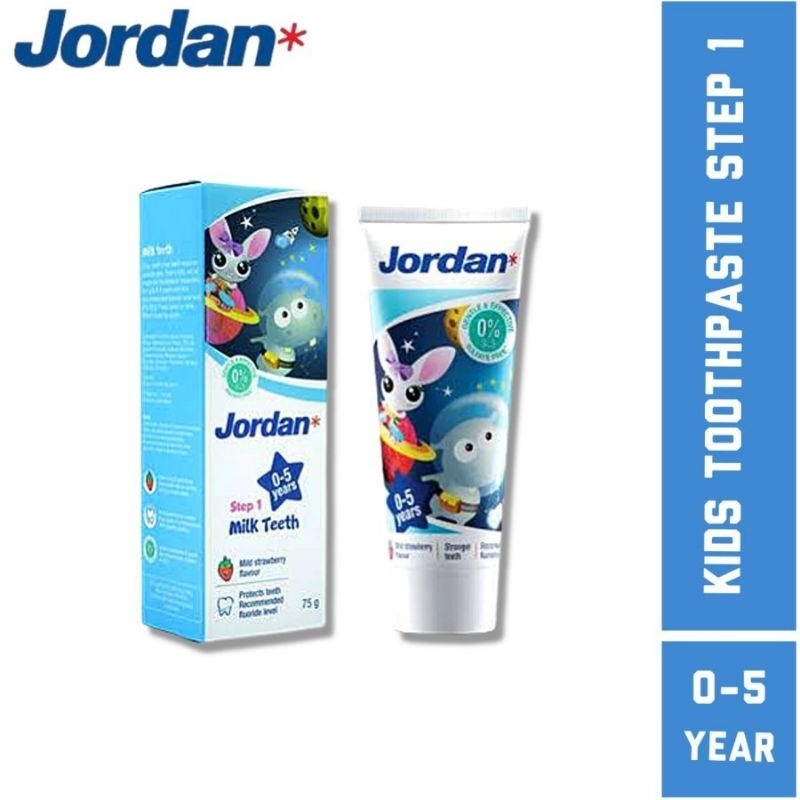 Jual JORDAN KIDS TOOTHPASTE / TOOTH PASTE / PASTA GIGI ANAK STEP 1 ...