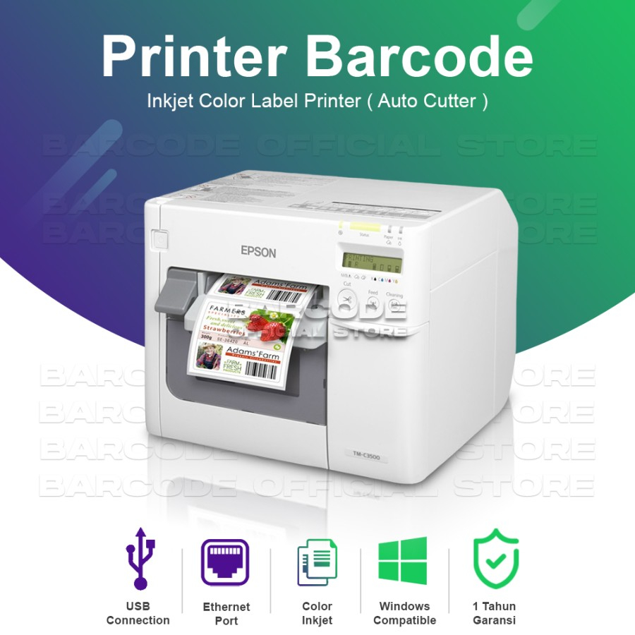 Jual Epson TM-C3510 Printer Label Gelang Barcode Warna Max Sticker A6 ...