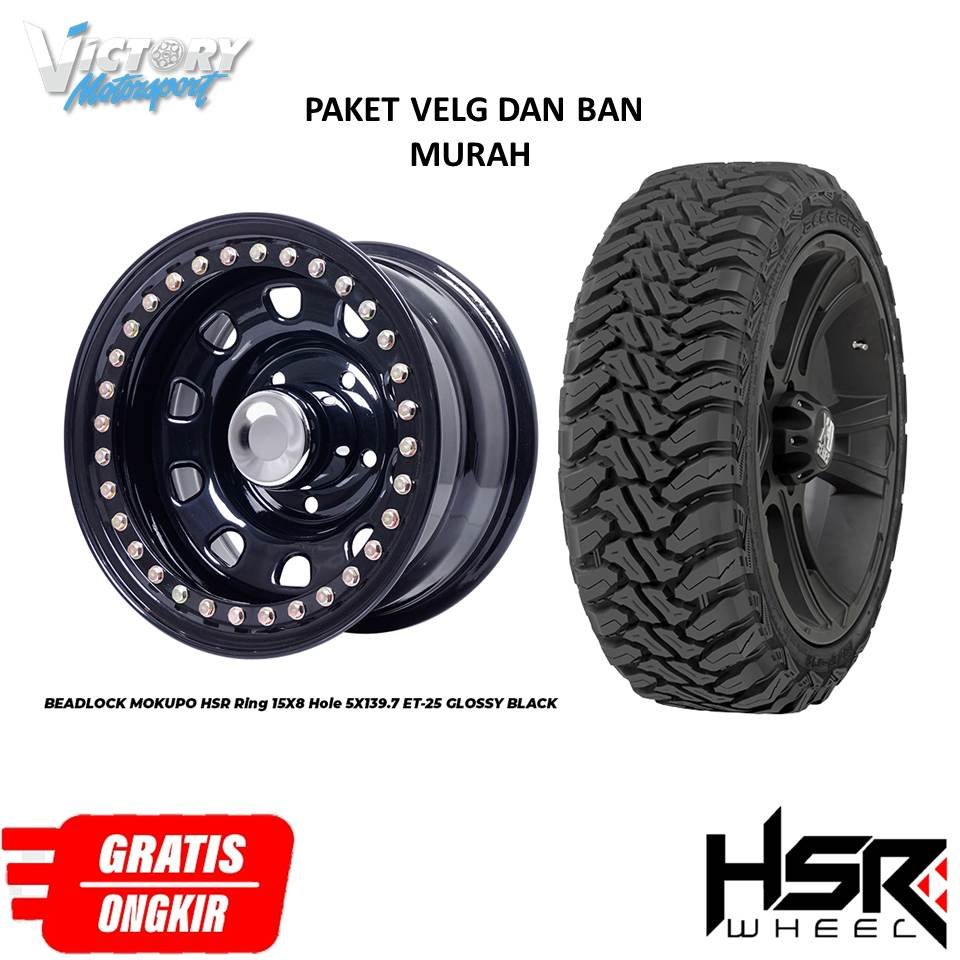 Jual VELG DAN BAN OFFROAD BEADLOCK R15 COCOK UNTUK MOBIL TAFT,JIMNY ...