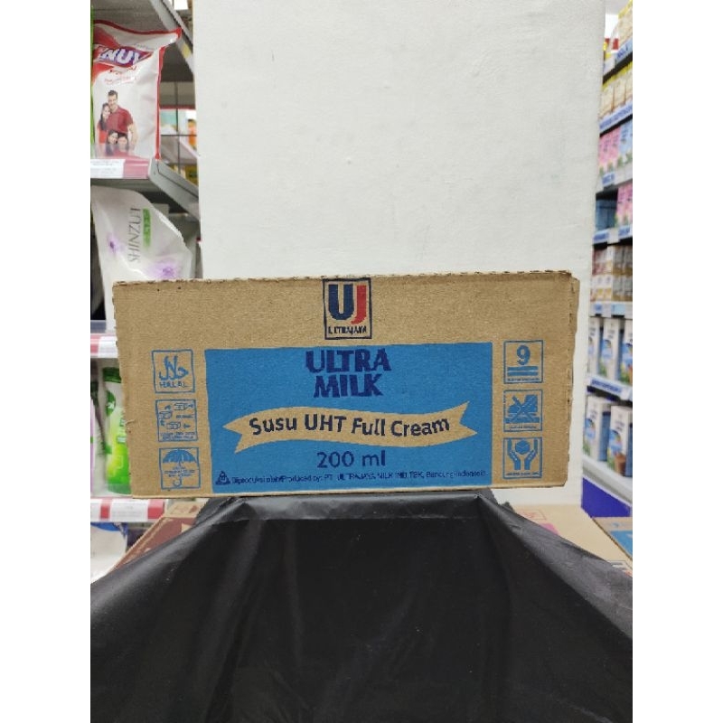 Jual Ultra uht full cream 200 ml ( 1 dus isi 24 pcs ) | Shopee Indonesia