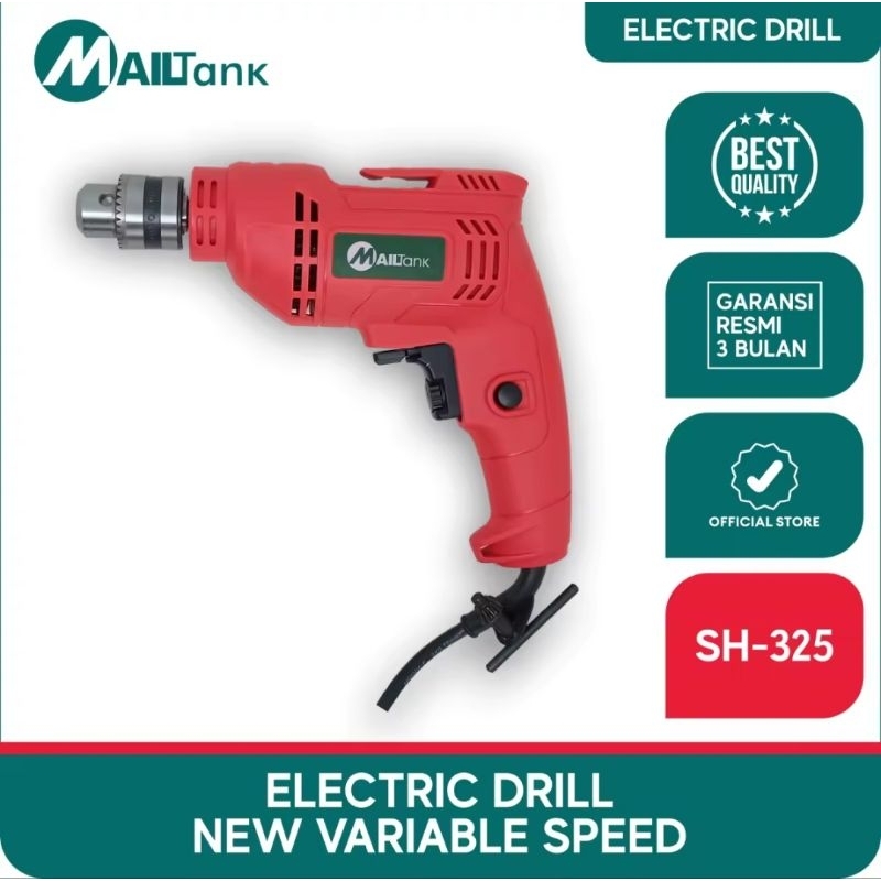 Jual Mailtank SH325 Mesin Bor Elektrik drill 10mm Dengan Chuck otomatis | Shopee Indonesia