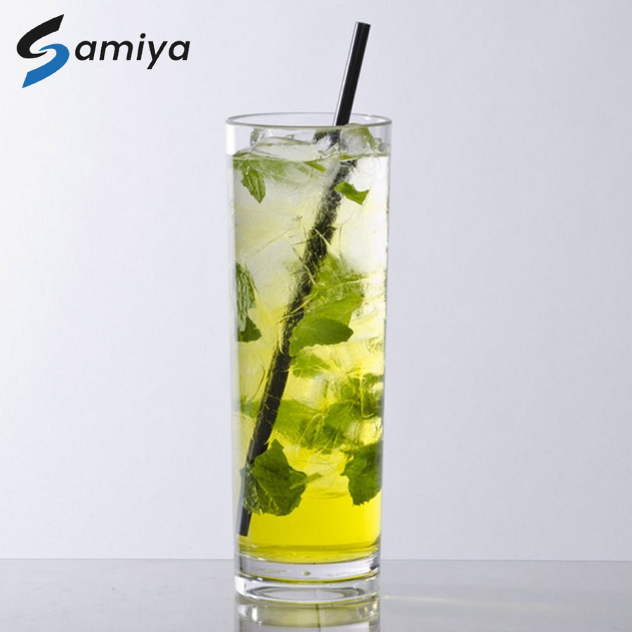 Jual Gelas kaca high ball 345ml / slim glass cocktail kopi jus resto ...