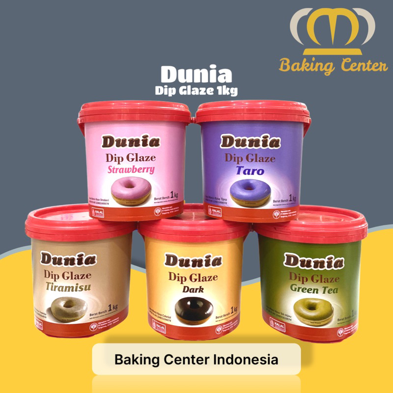Jual Dunia Dip Glaze 1kg All Variant Topping Donut Aneka Rasa | Shopee ...