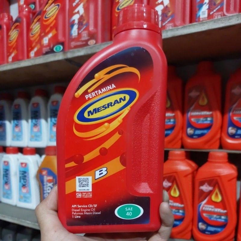 Jual Mesran B 40 Pertamina (1000ml) Oli Mesin Diesel | Shopee Indonesia