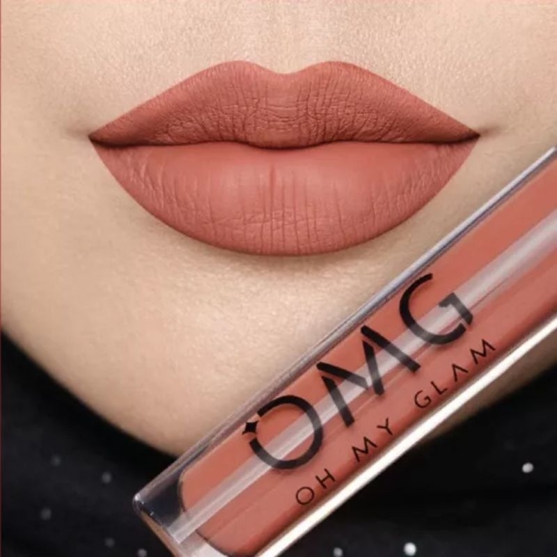 Jual OMG OH MY GLAM Matte Kiss Lip Cream 13 Latte 3.5 g - Lipstick ...