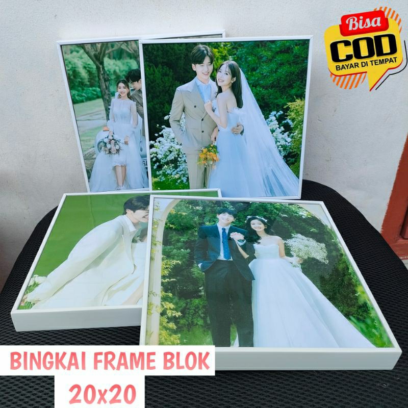 Jual CETAK FOTO FRAME BLOK 3D 20x20 Murah COD | Shopee Indonesia