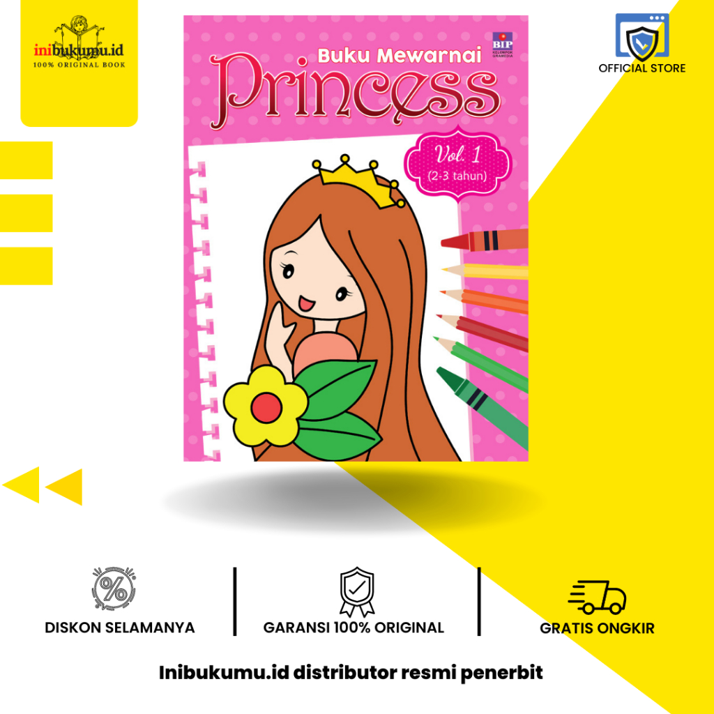 Jual BUKU MEWARNAI PRINCESS VOL.1 | Shopee Indonesia