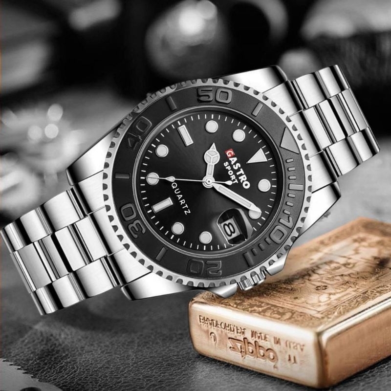 Jual GASTRO• Jam Tangan Klasik Pria Water Resistant 3 ATM / Gastro 7058 ...