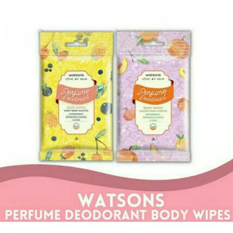 Jual WATSONS Perfume Deodorant Body Wipes | Shopee Indonesia