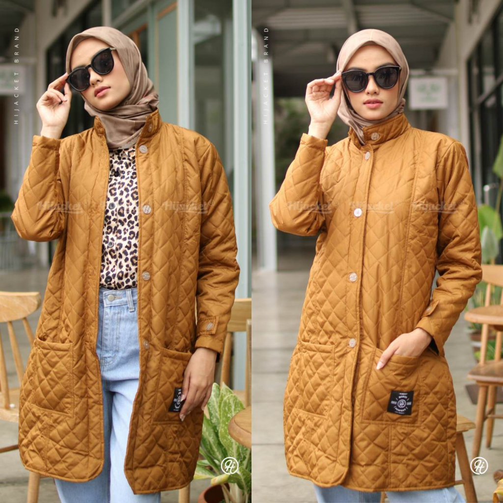 Jual Jacket Jaket Muslimah Panjang Wanita Cewek Perempuan Hijaber ...