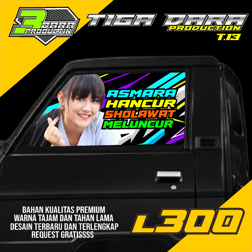 Jual STIKER ONE WAY KACA SAMPING MOBIL L300 KODE 07 | Shopee Indonesia