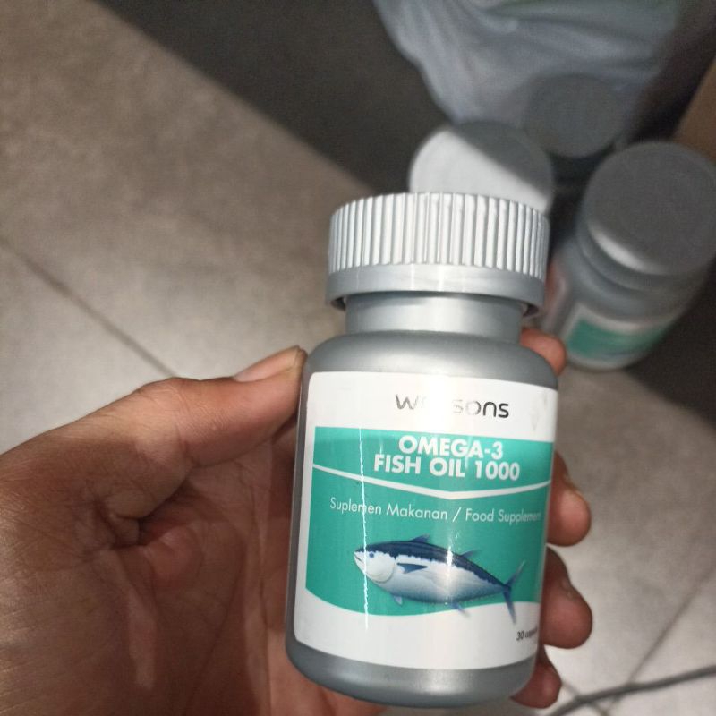 Jual WATSONS 360mg +VITAMIN D3 DAN OMEGA 3 FISH OIL 1000 | Shopee Indonesia