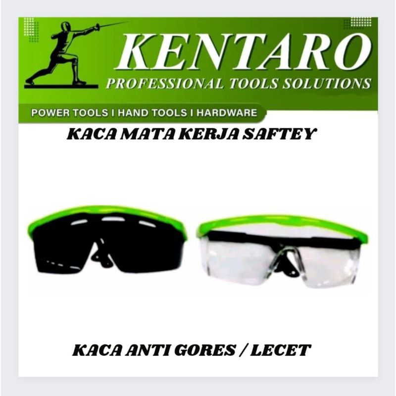 Jual Kaca Mata Safety kacamata kerja las Gerinda KENTARO | Shopee Indonesia